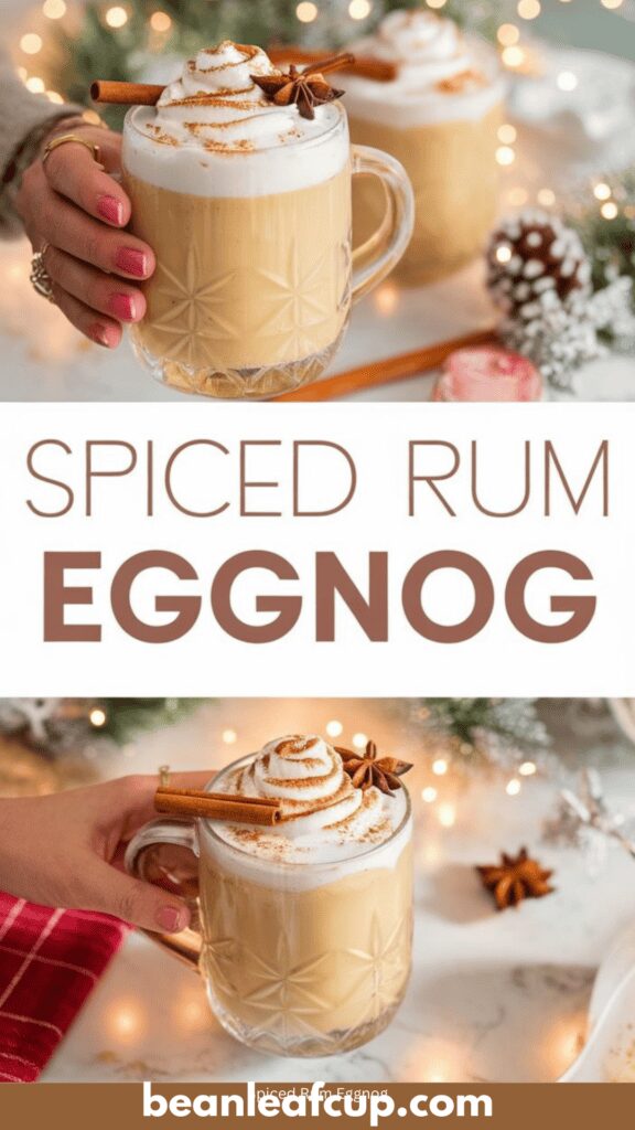 Spiced Rum Eggnog – A Holiday Hug in a Glass 🎄