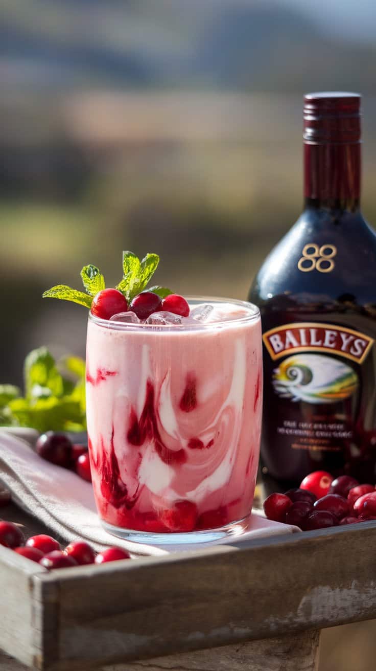 Baileys and Cranberry Juice Cocktail