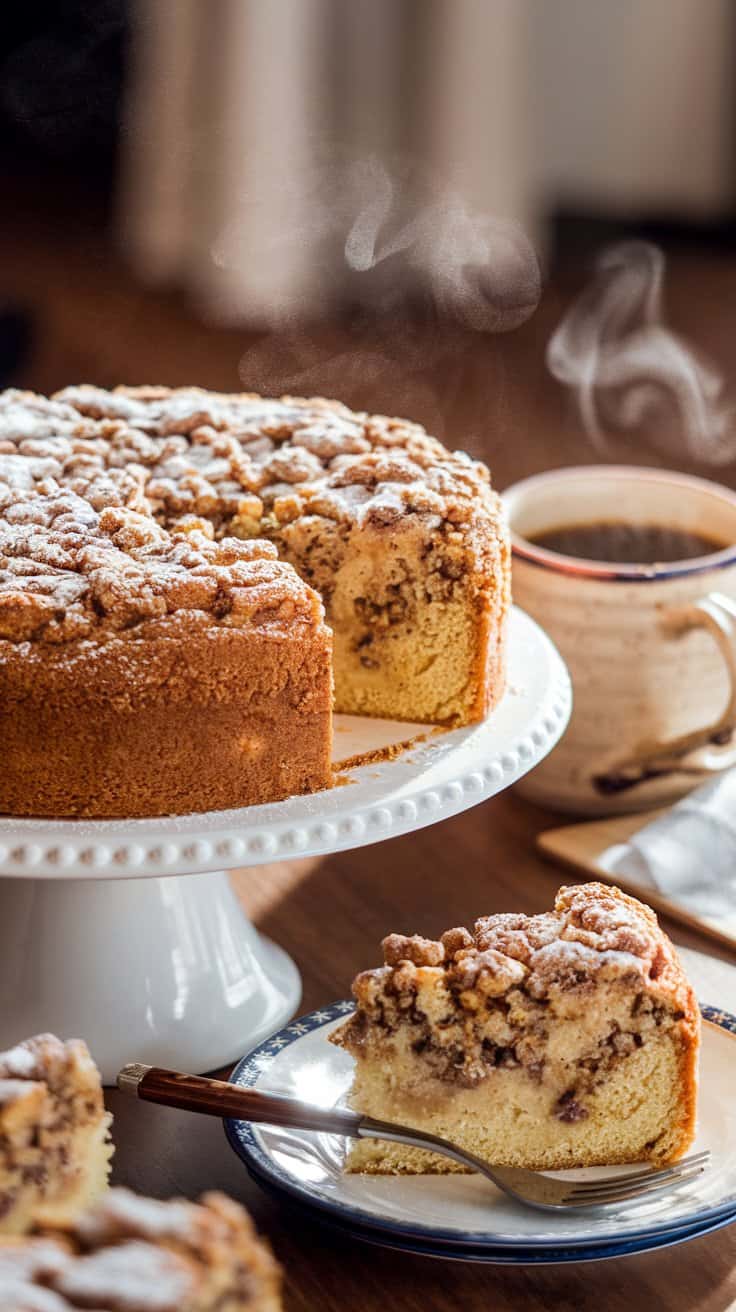 Classic Cinnamon Streusel Coffee Cake