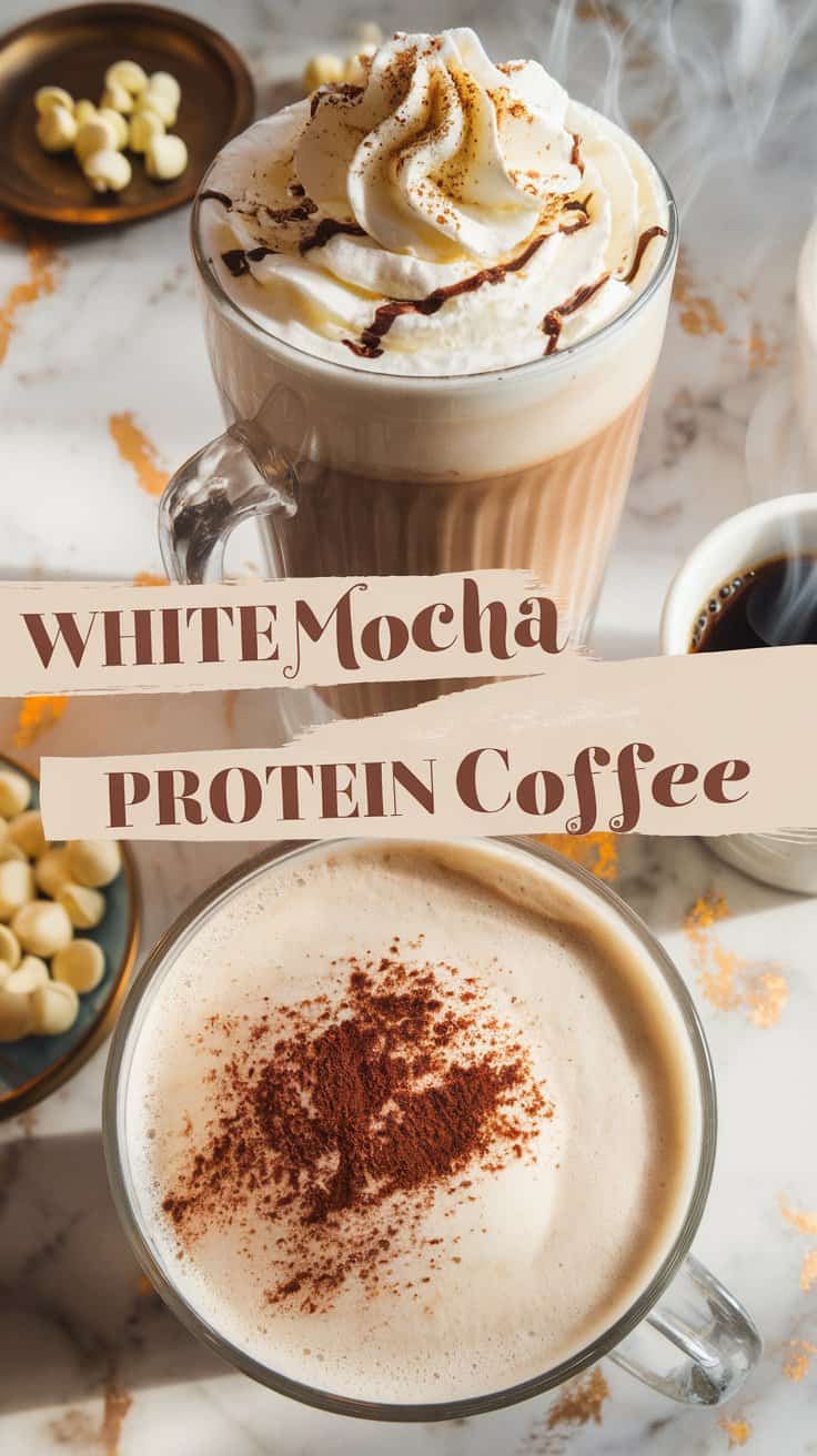 White Mocha Protein Coffee