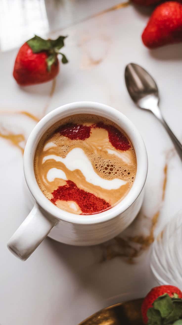 Strawberry Shortcake Latte