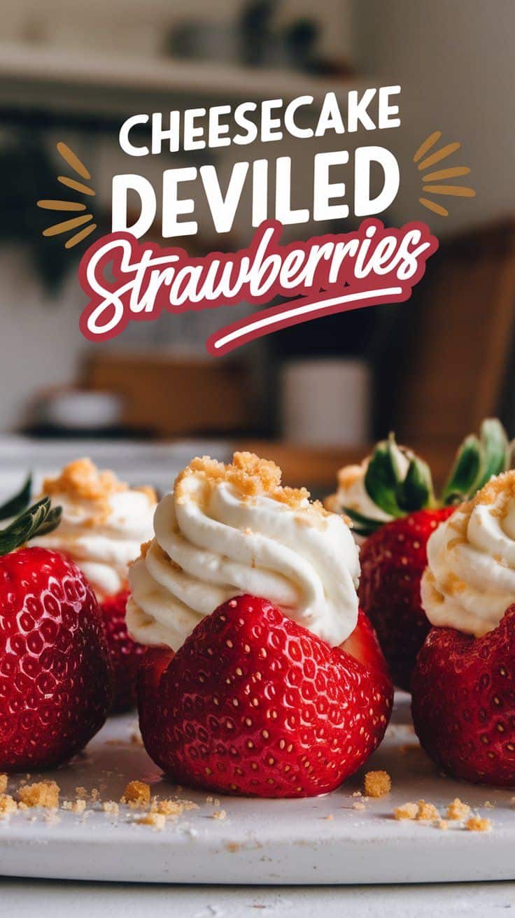 Cheesecake Deviled Strawberries