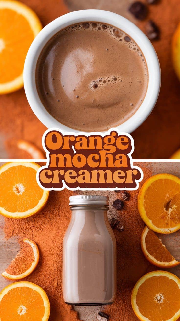 Homemade Orange Mocha Coffee Creamer
