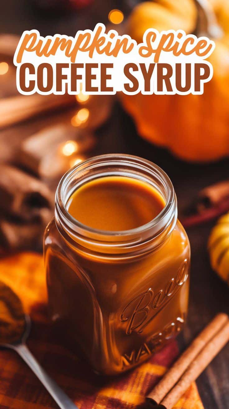 Homemade Pumpkin Spice Coffee Syrup