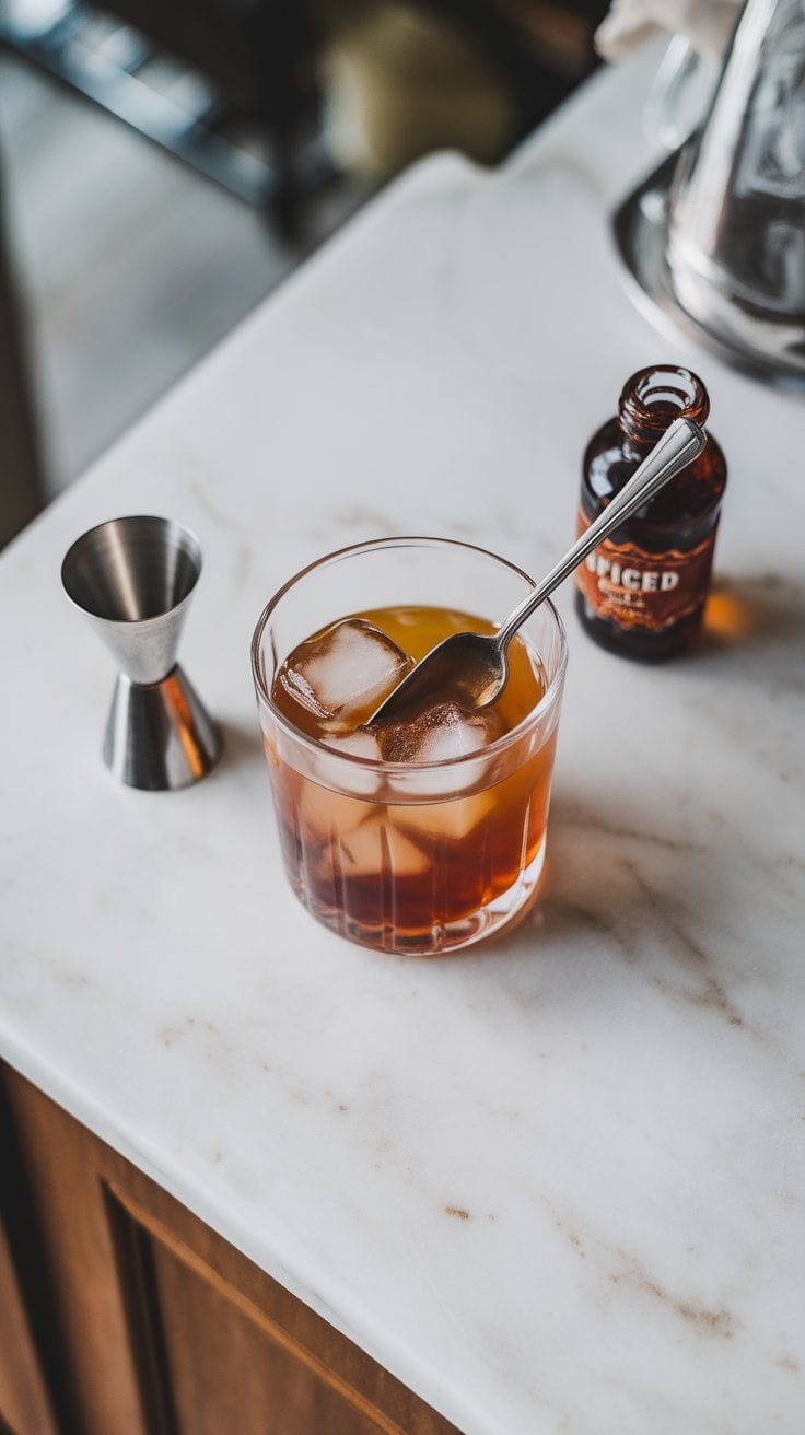 Spiced Rum White Russian