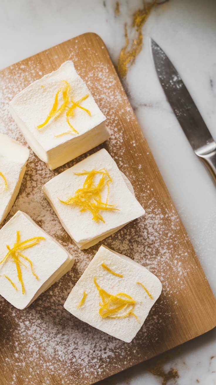Homemade Meyer Lemon Marshmallows