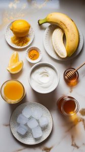 Golden Meyer Lemon Smoothie with Turmeric