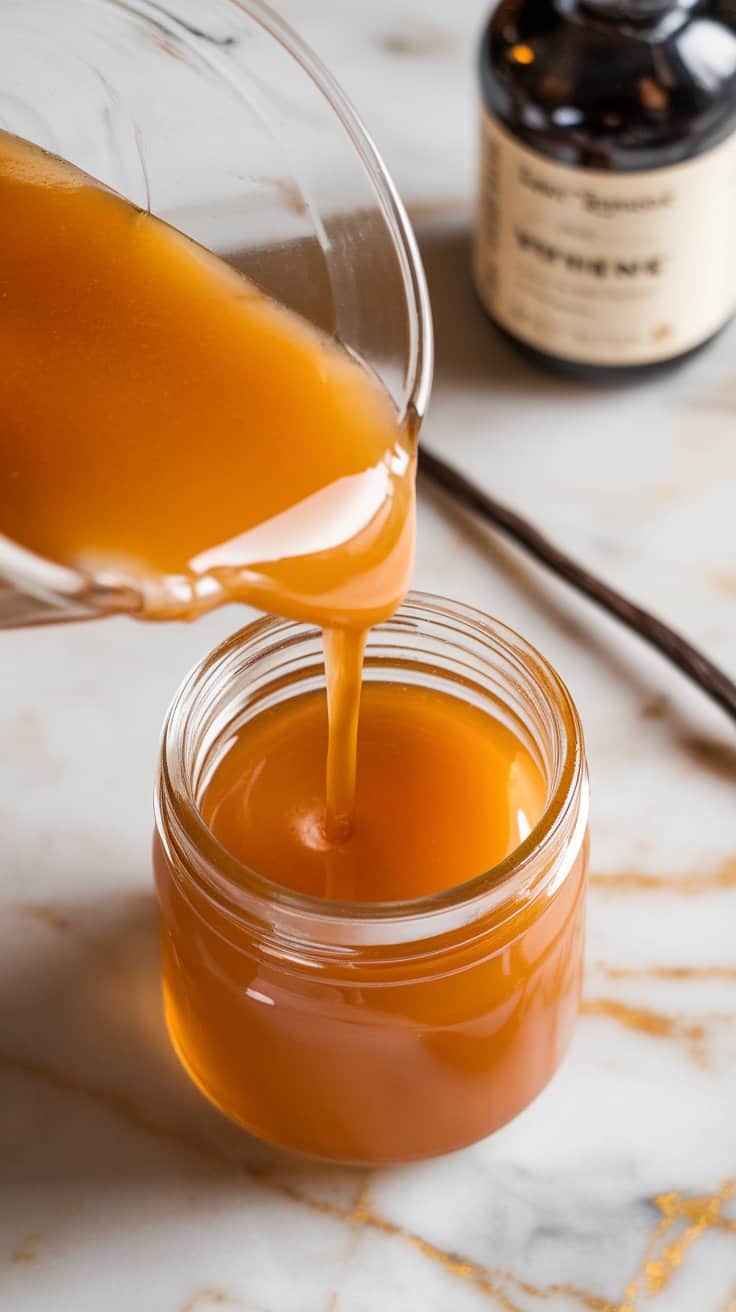 Homemade Peach Coffee Syrup