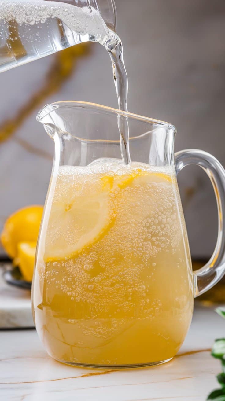 Refreshing Meyer Lemon Sparkling Water