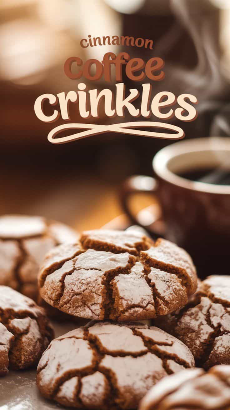 Cinnamon Coffee Crinkles