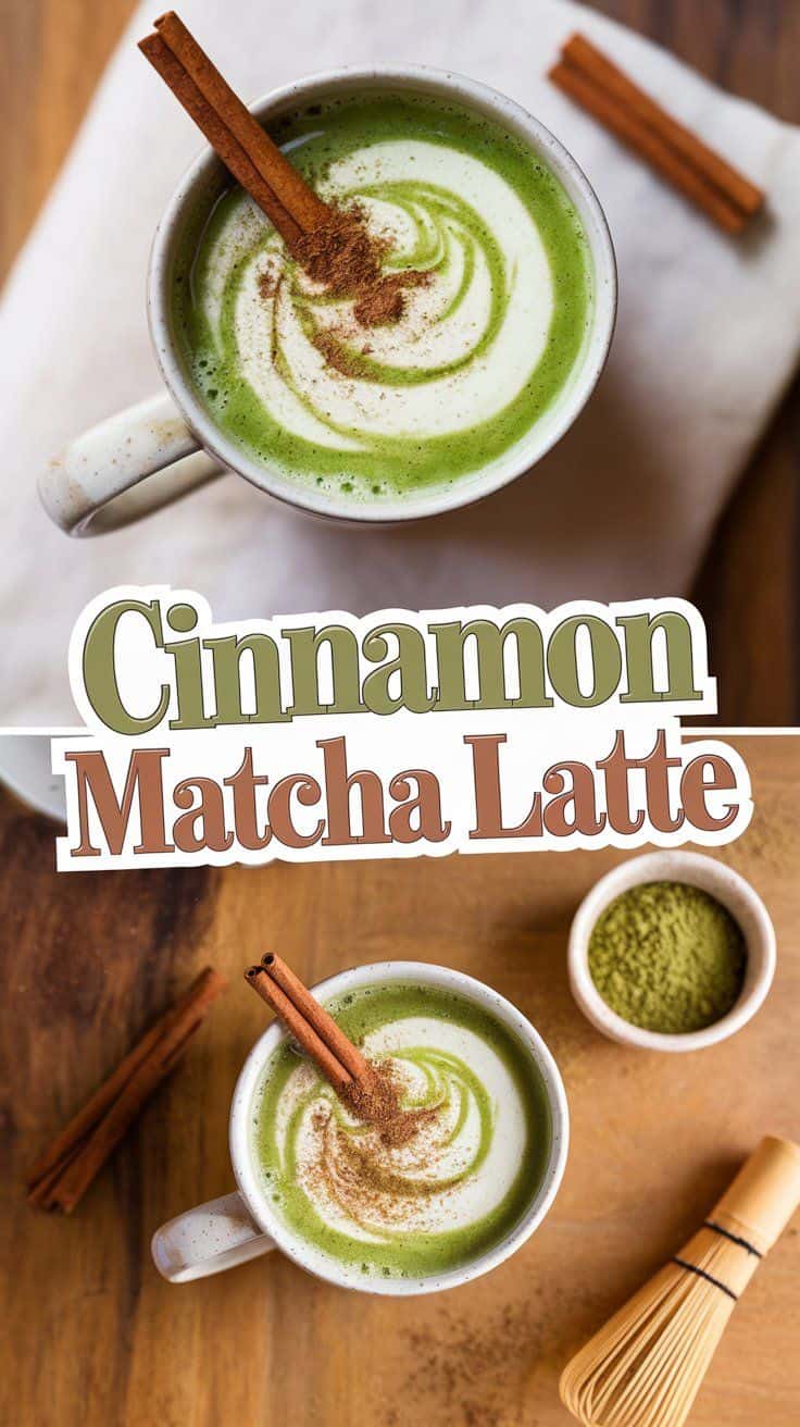 Cinnamon Matcha Latte