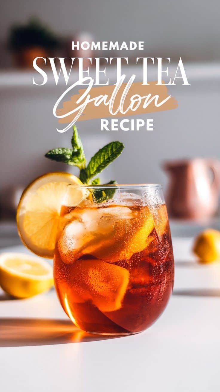 Homemade Sweet Tea Gallon Recipe