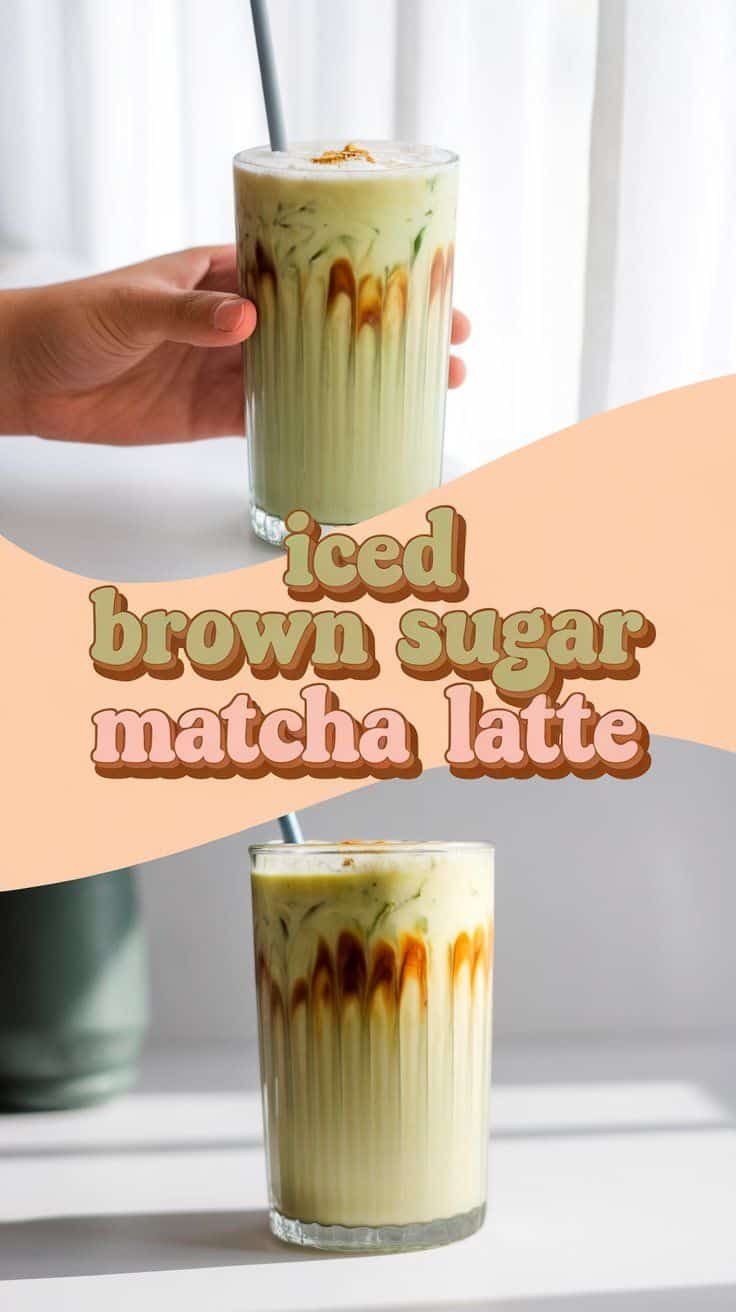 Iced Brown Sugar Matcha Latte - Gabi Health