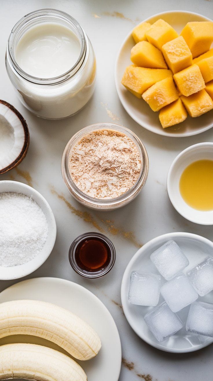Mango Coconut Protein Shake - Gabi Health