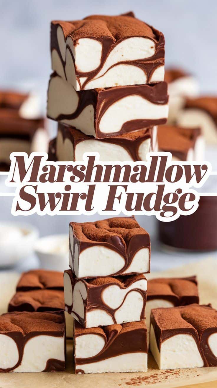 Marshmallow Swirl Fudge