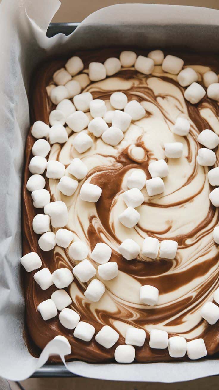 Marshmallow Swirl Fudge
