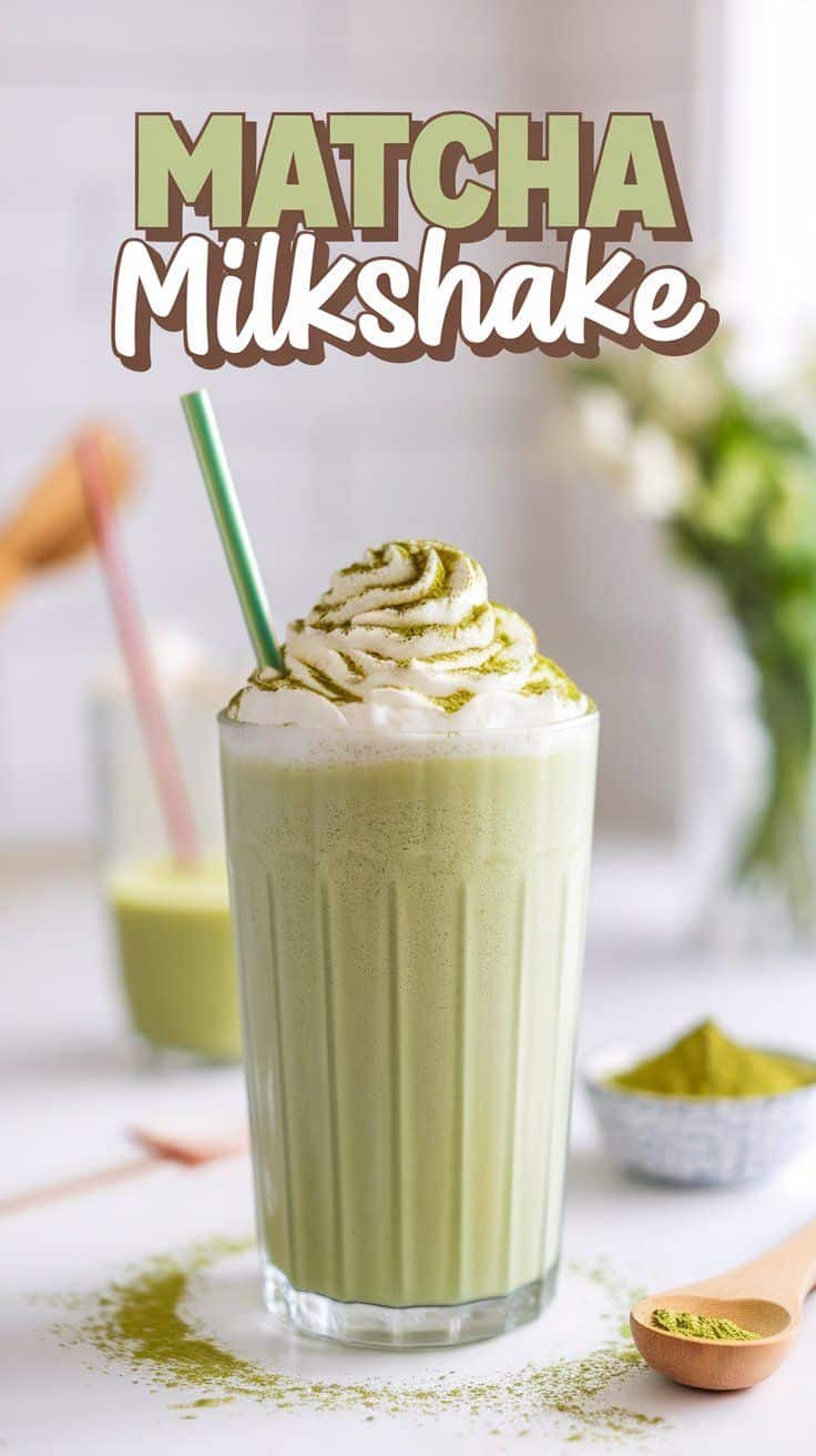 Creamy Matcha Milkshake
