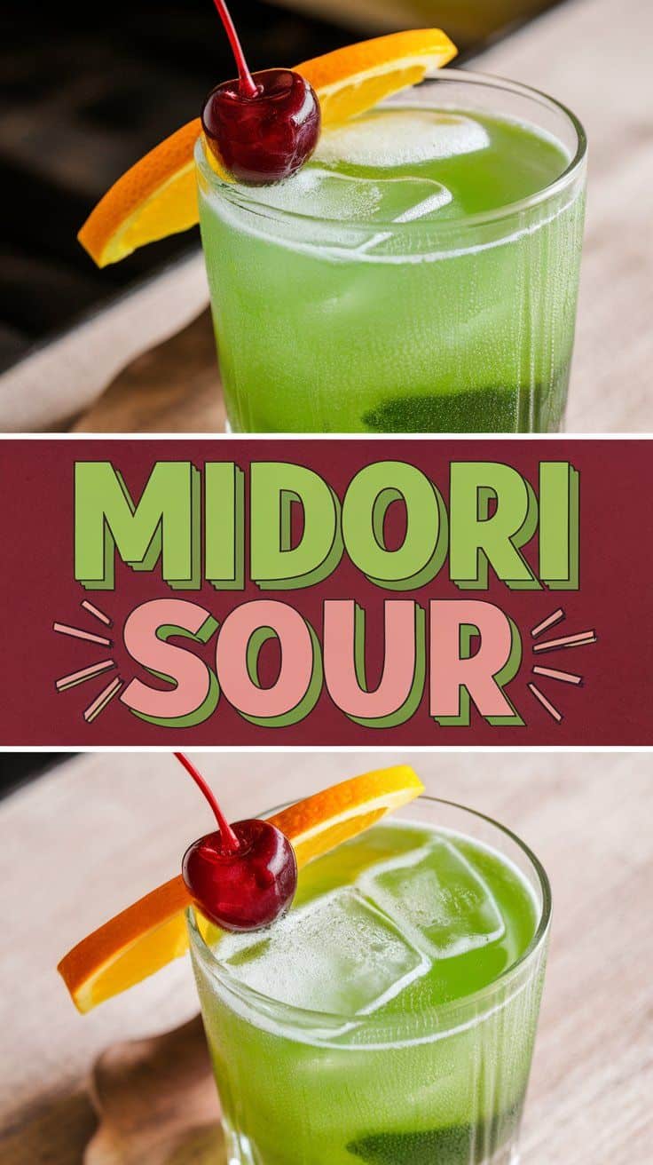 Midori Sour Cocktail