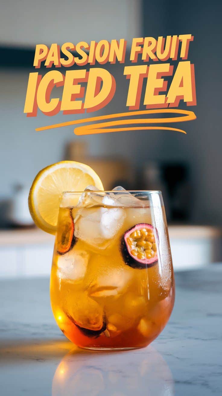 Refreshing Passion Fruit Iced Tea
