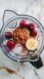 Vegan Chocolate Cherry Protein Shake