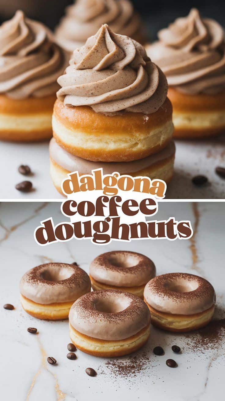 Dalgona Coffee Doughnuts