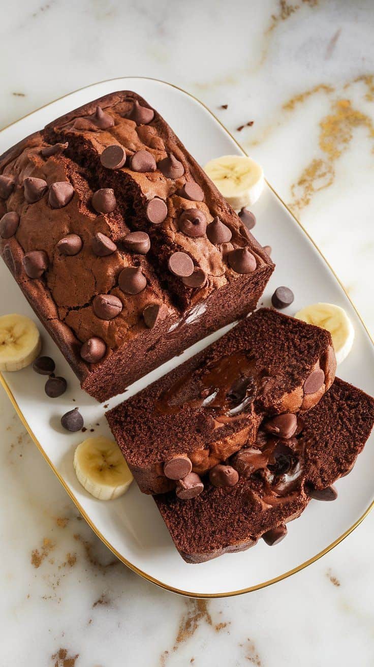 Double Chocolate Banana Breaddouble Chocolate Banana Bread Pictures That Really Stunning As Your Home Ideas