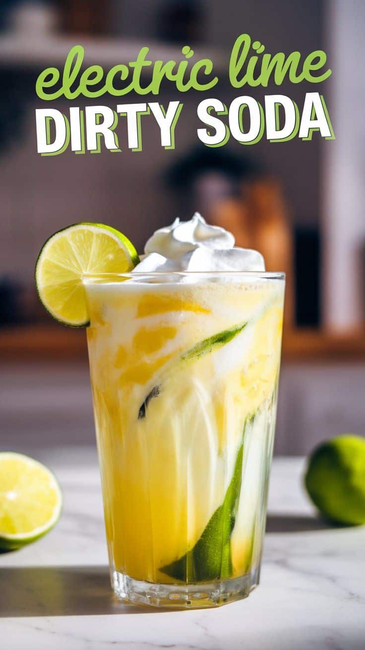 Electric Lime Dirty Soda Electric Lime Dirty Soda