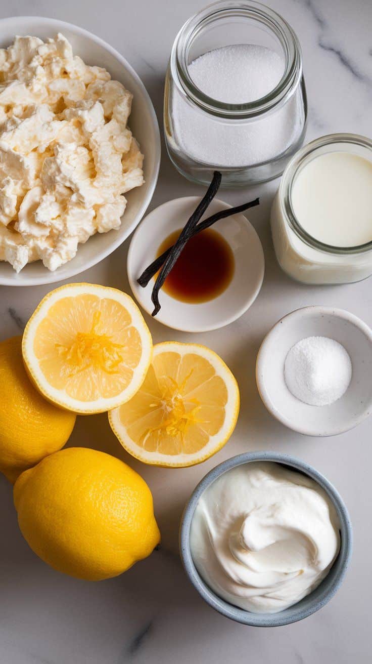 Lemon Cottage Cheese Pudding