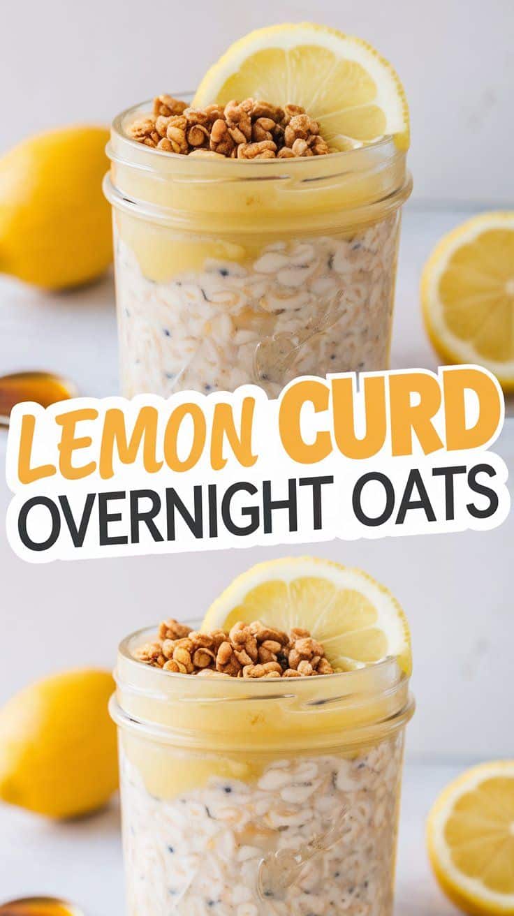Lemon Curd Overnight Oats - Gabi Health