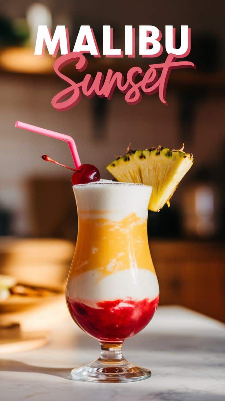 Malibu Sunset Mocktail - Gabi Health