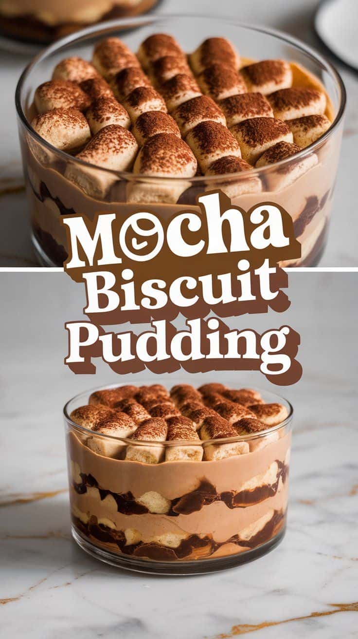 Mocha Biscuit Pudding