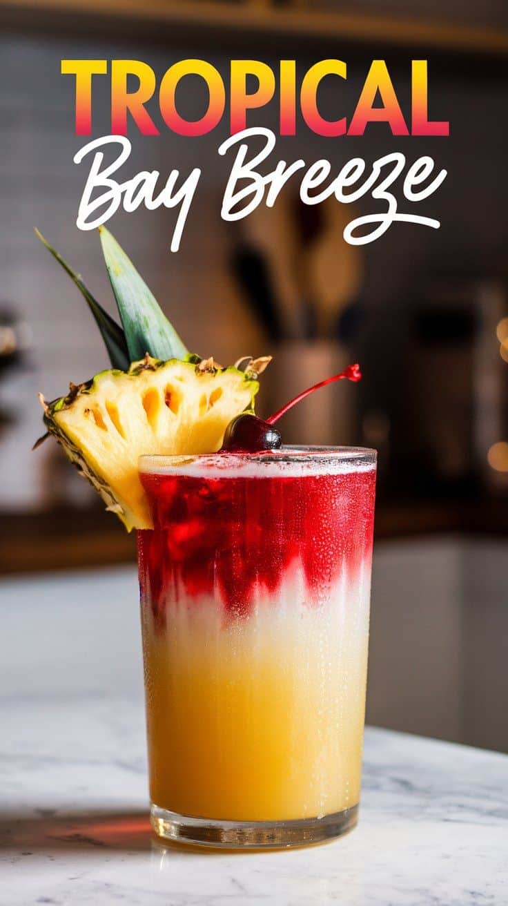 Tropical Bay Breeze Cocktail
