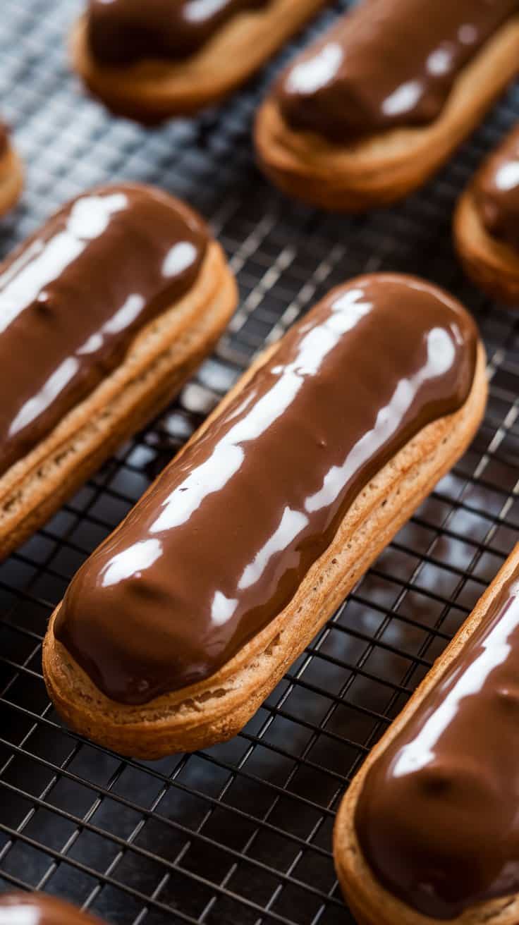 Homemade Coffee Éclairs