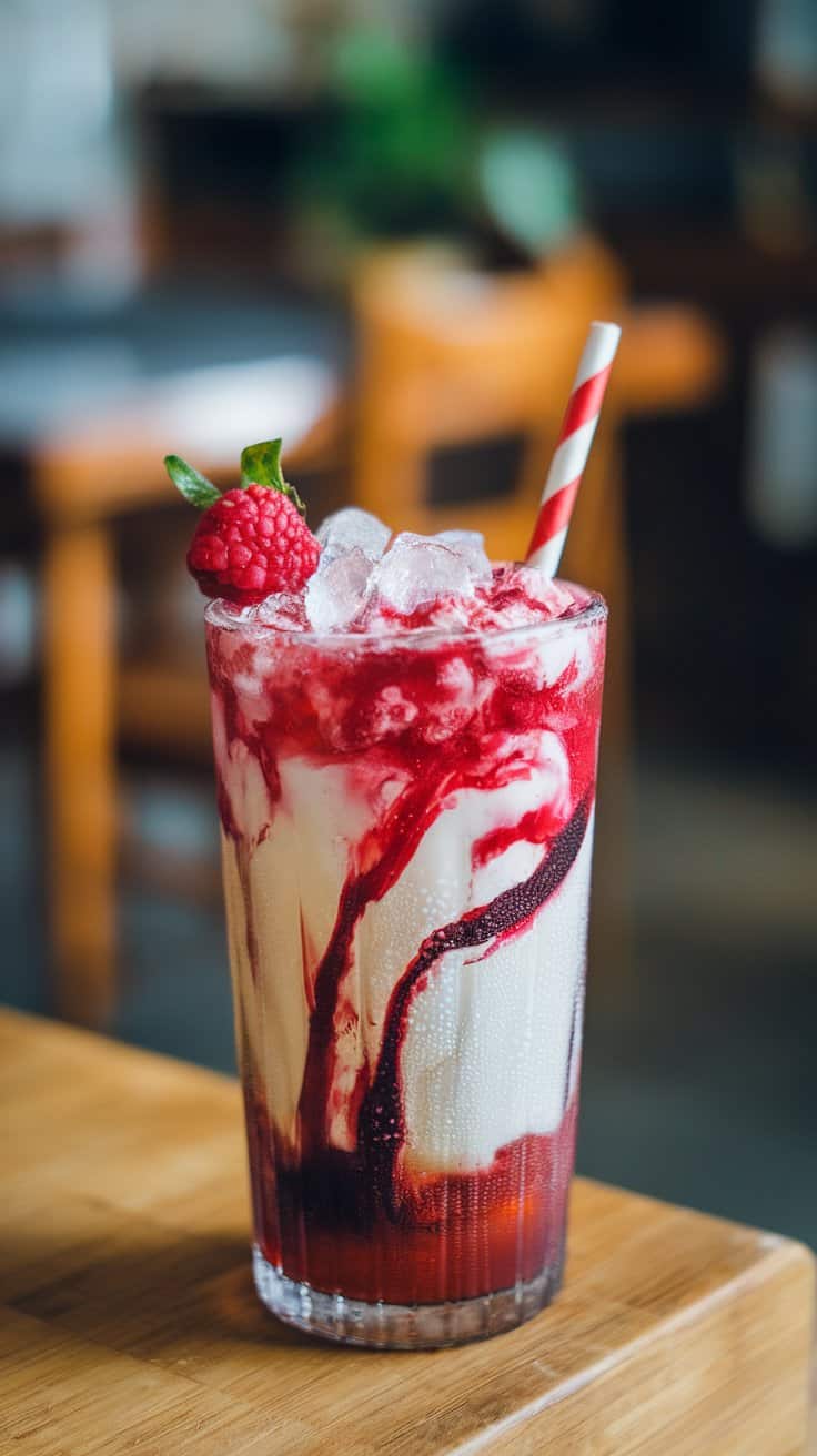 Raspberry Dream Dirty Soda
