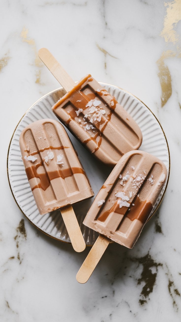 Salted Caramel Mocha Popsicles - Tressvibe