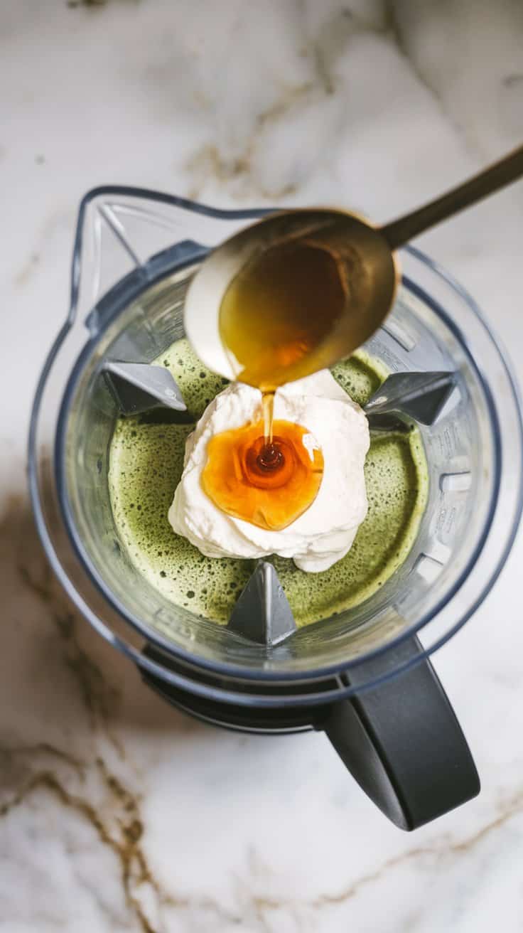 Creamy Cottage Cheese Matcha Latte