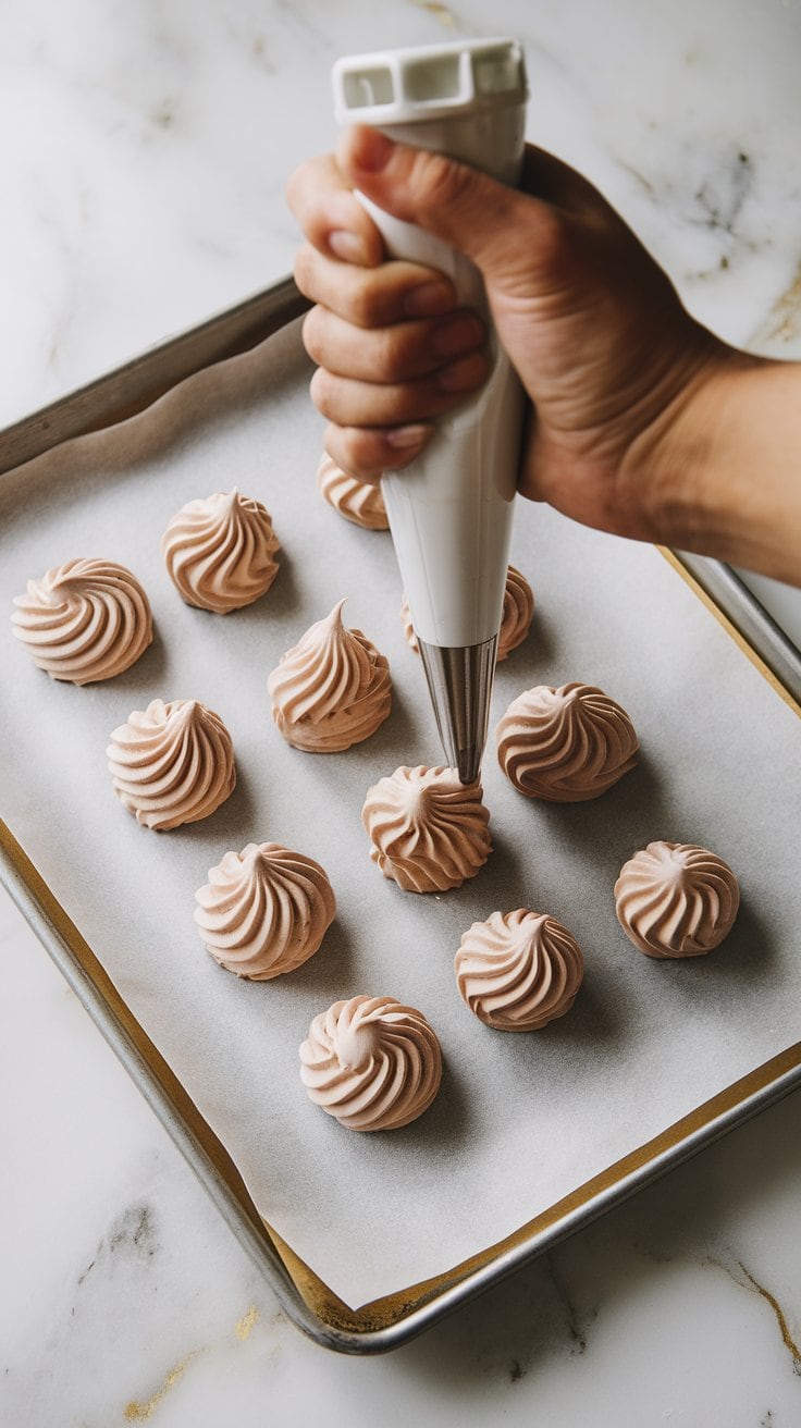 Crispy Coffee Meringues