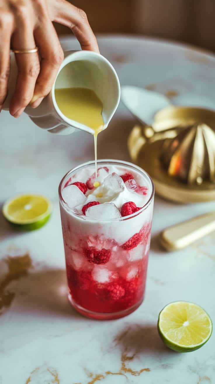 Raspberry Dream Dirty Soda