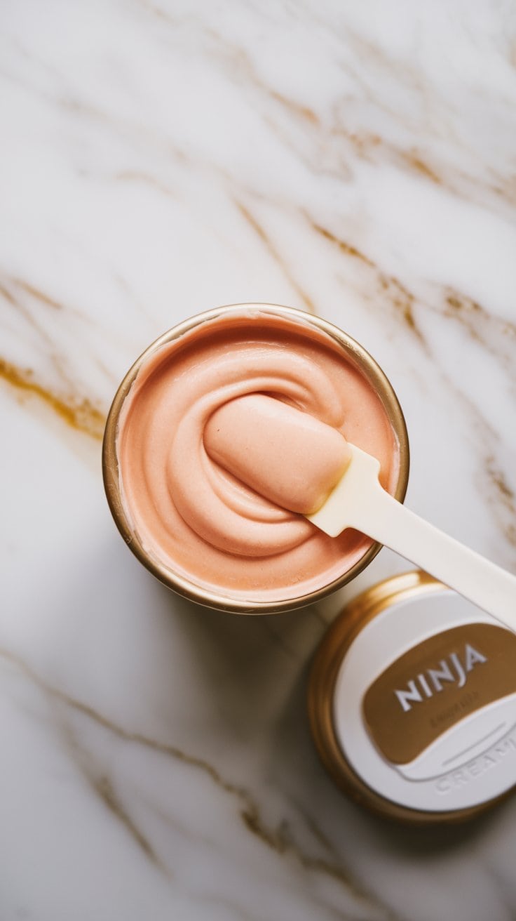 Ninja Creami Peach Frozen Yogurt