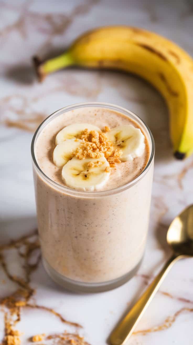Banana Cream Cottage Cheese Smoothie