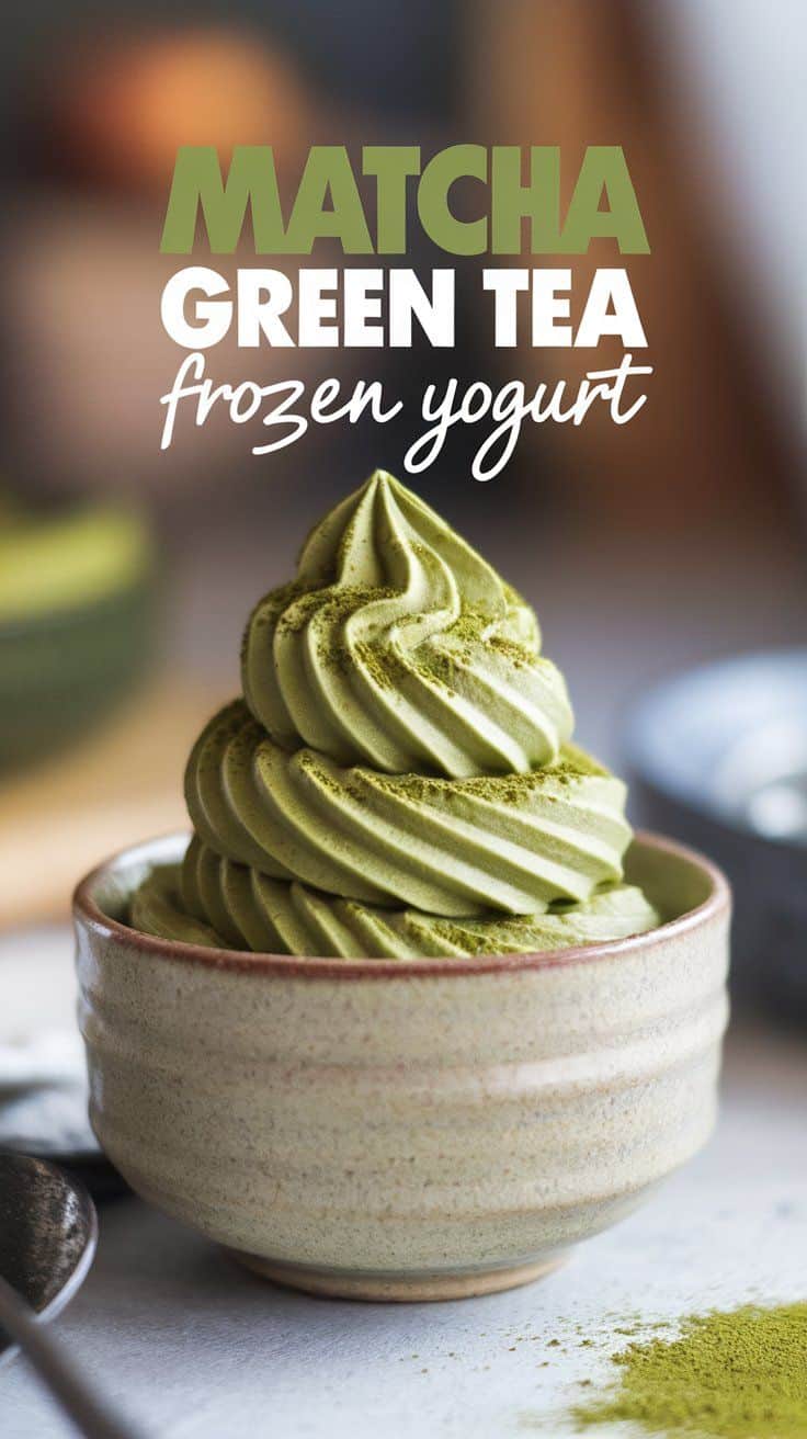 Matcha Green Tea Frozen Yogurt