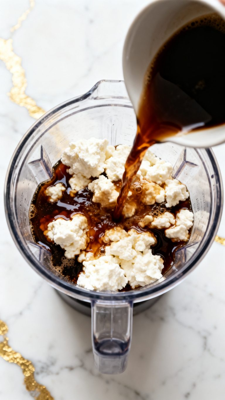 Cottage Cheese Iced Coffee Shake