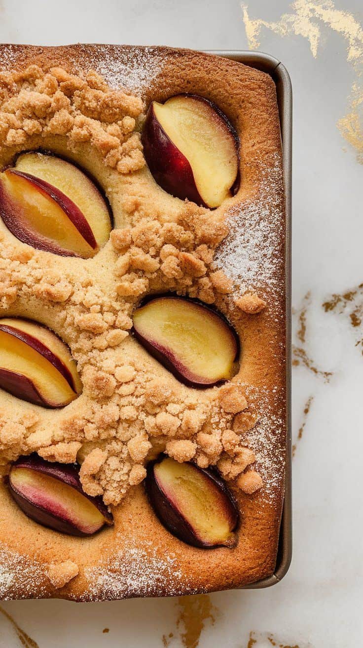 German Plum Cake with Streusel