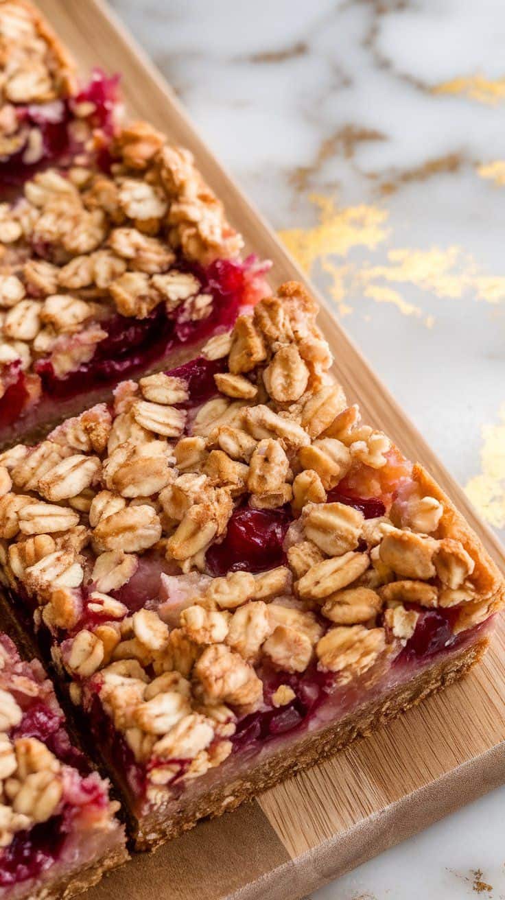 Oatmeal Plum Bars