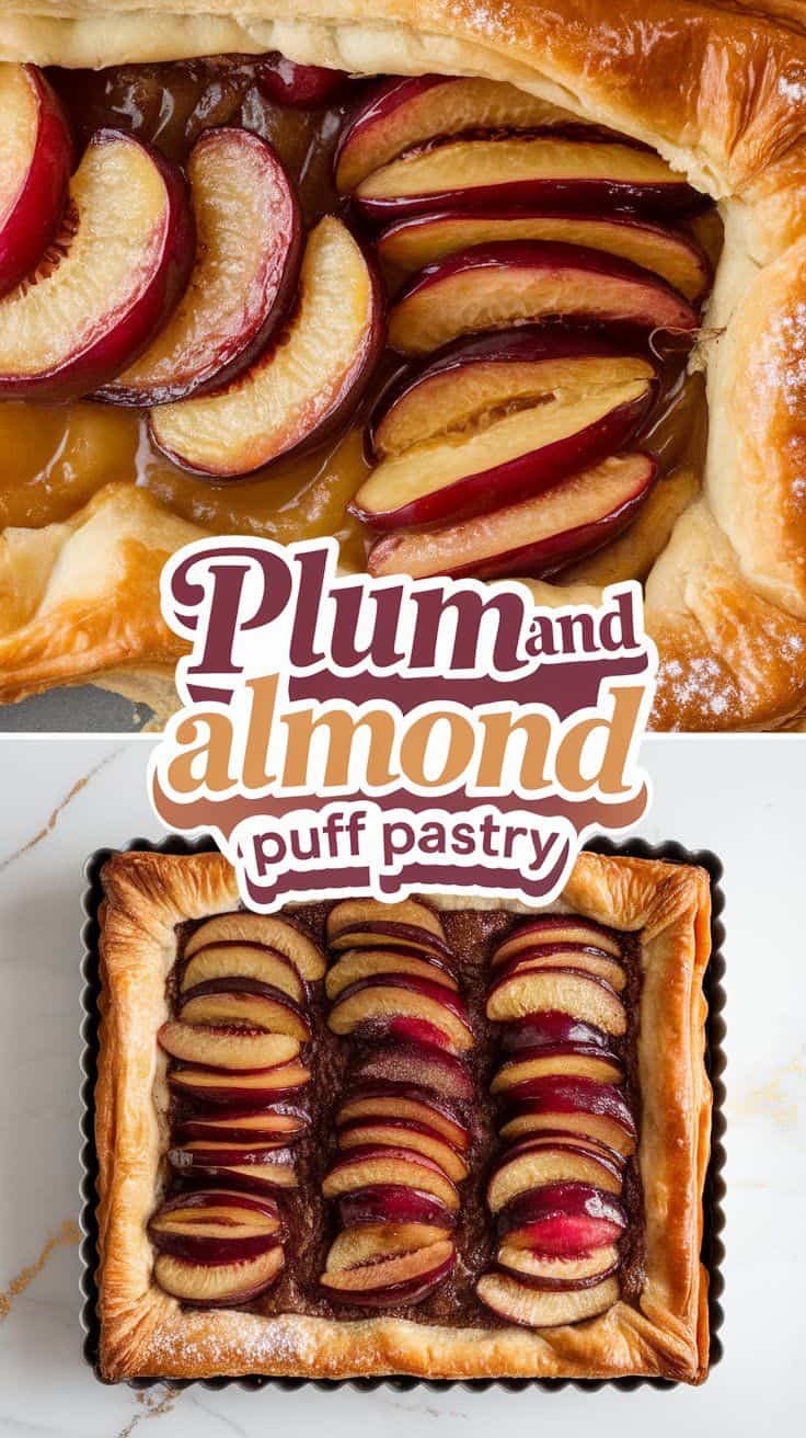 Plum and Almond Puff Pastry