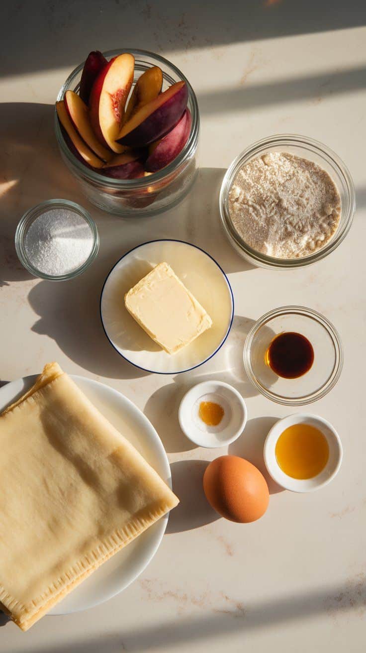 Plum and Almond Puff Pastry - Gabi Health