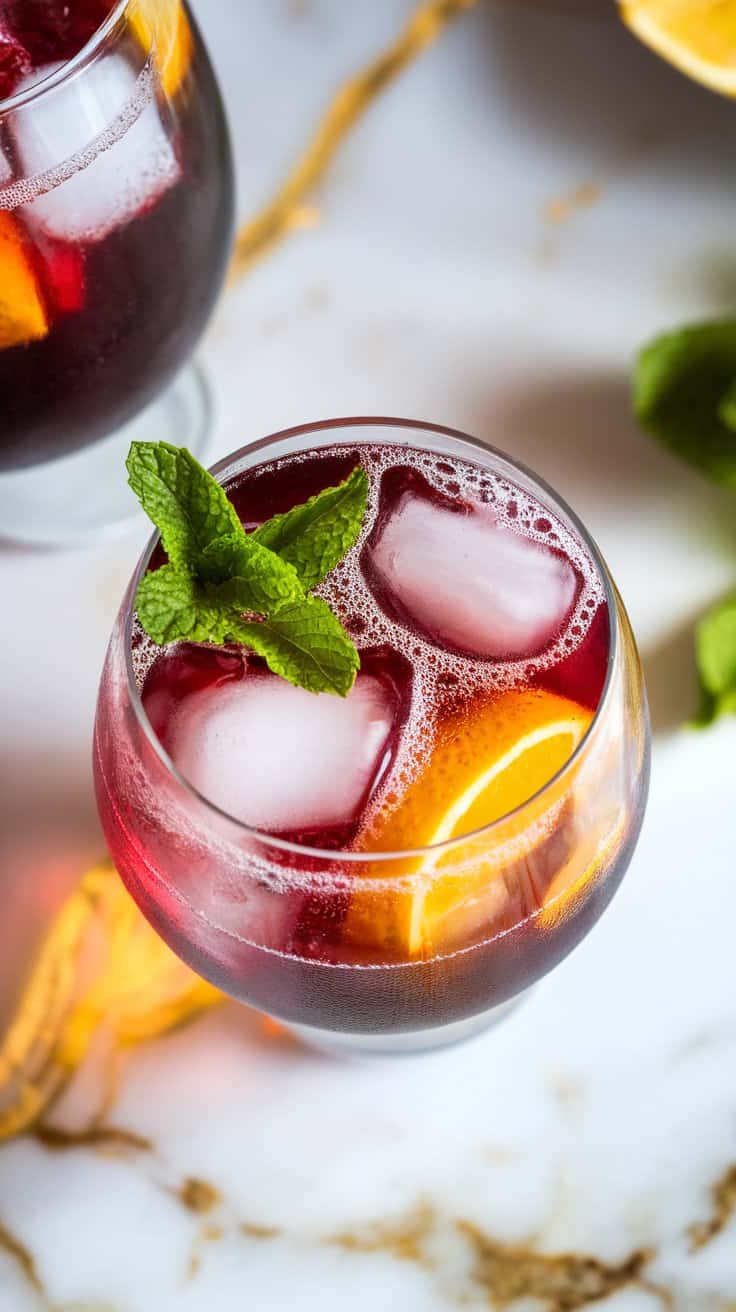 Sparkling Plum Sangria