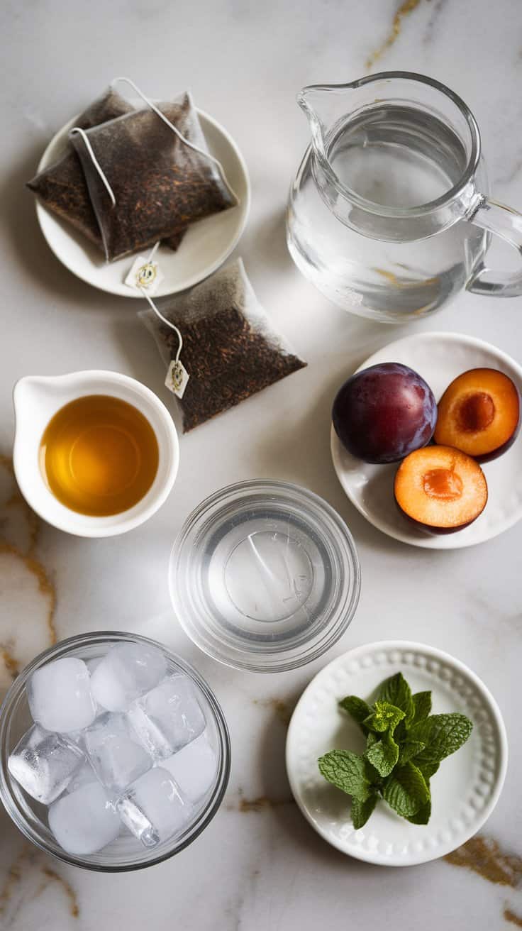 Cold Brew Plum Iced Tea