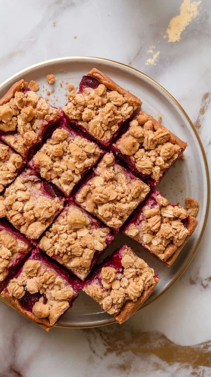 Oatmeal Plum Bars