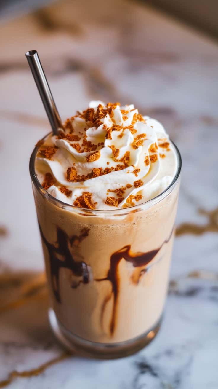 Iced Coffee Biscoff Shake
